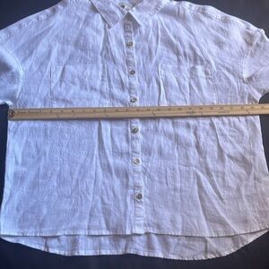 Rachel Zoe | Tops | Rachel Zoe White Linen Shirt | Poshmark